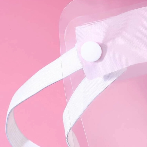 Other | Clear Protective Face Shield With Pink Strap | Poshmark